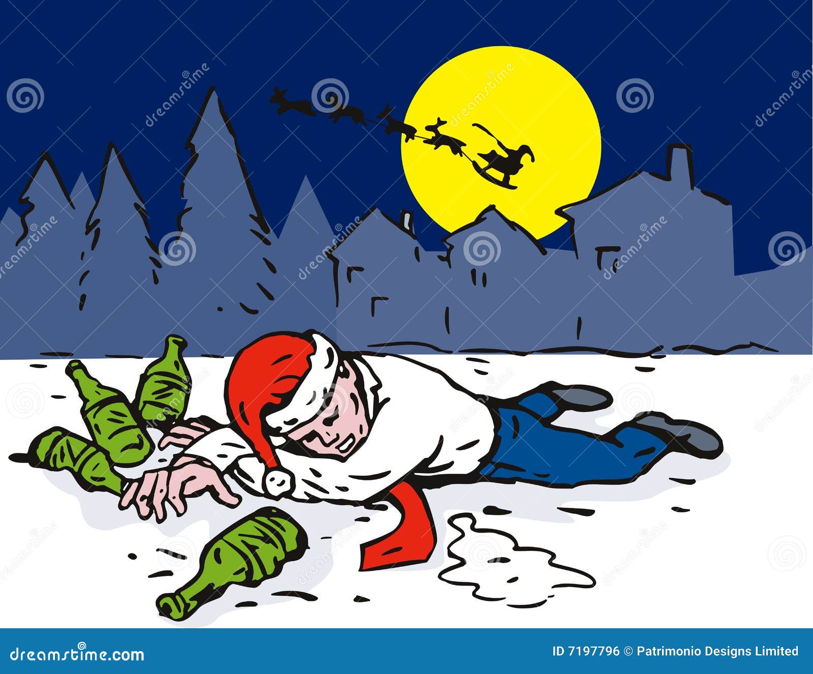 Dos De Santa Bu Par Homme Dedans Illustration de Vecteur - Illustration ...