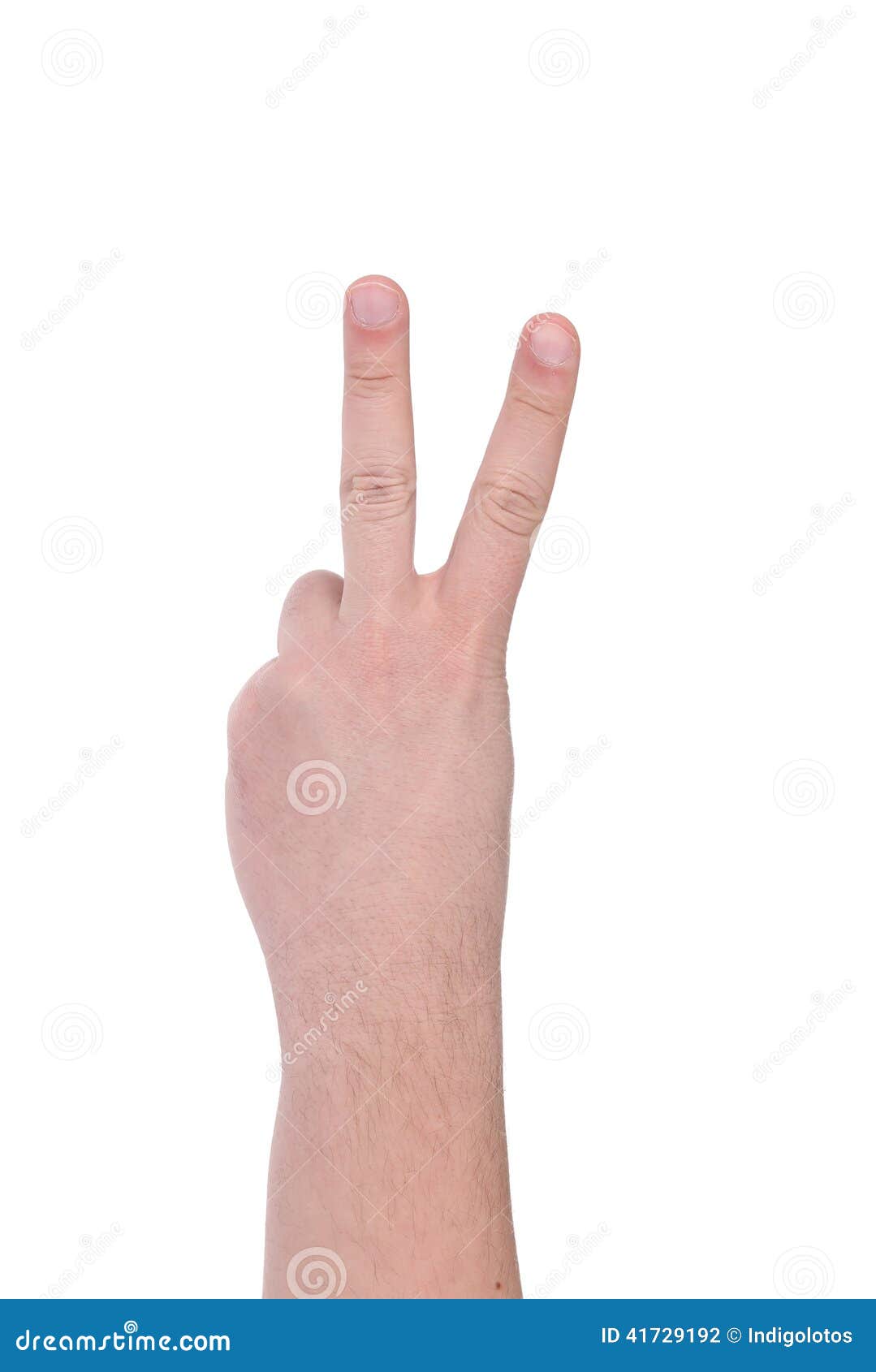 Dos dedos mano del hombre foto de archivo. Imagen de cuenta - 41729192