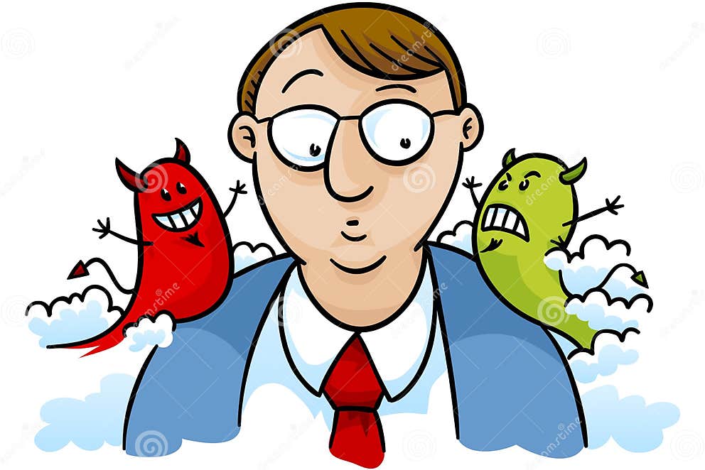 Dos diablos stock de ilustración. Ilustración de humor - 24385547