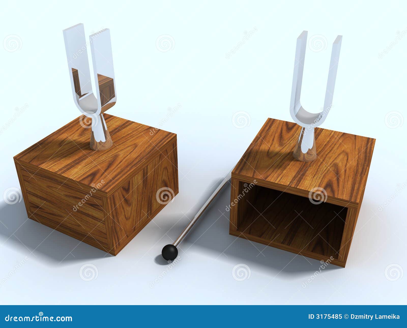 Dos Diapasones Del Laboratorio Stock de ilustración - Ilustración de ...