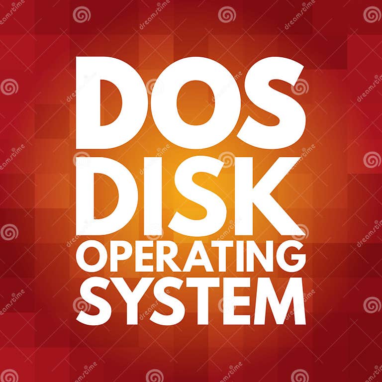 DOS - Disk Operating System Acronym, Technology Concept Background ...