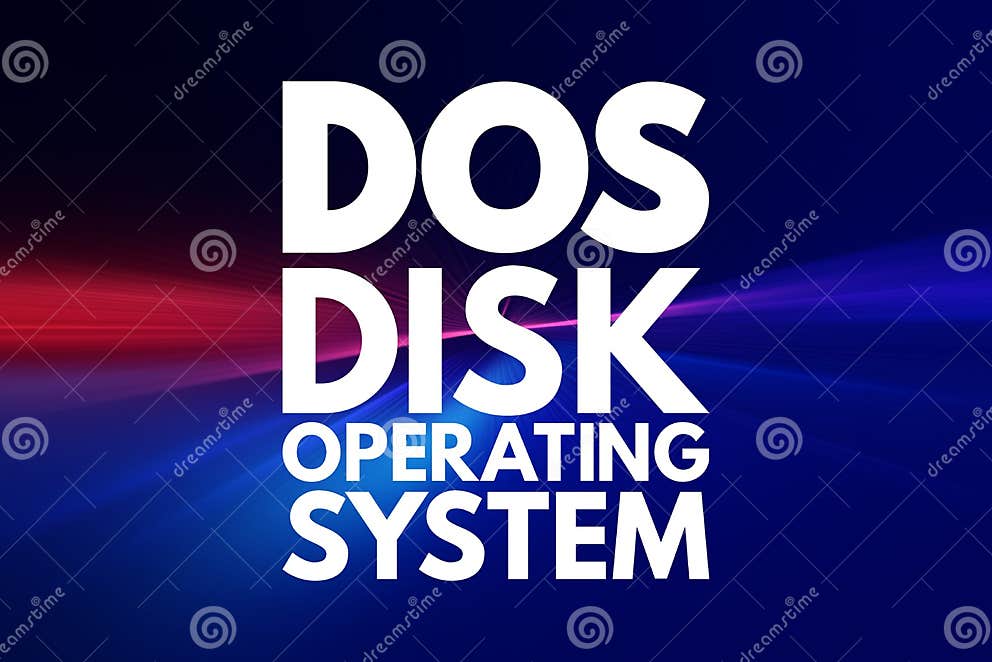 DOS - Disk Operating System Acronym, Technology Concept Background ...