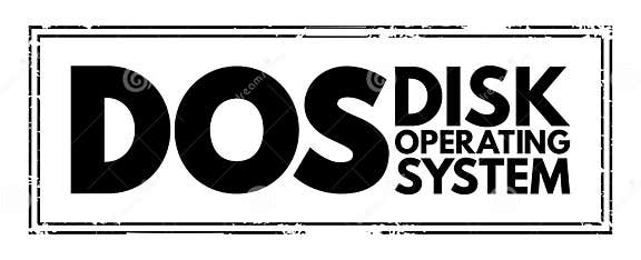 DOS - Disk Operating System is a Computer Operating System that Resides ...