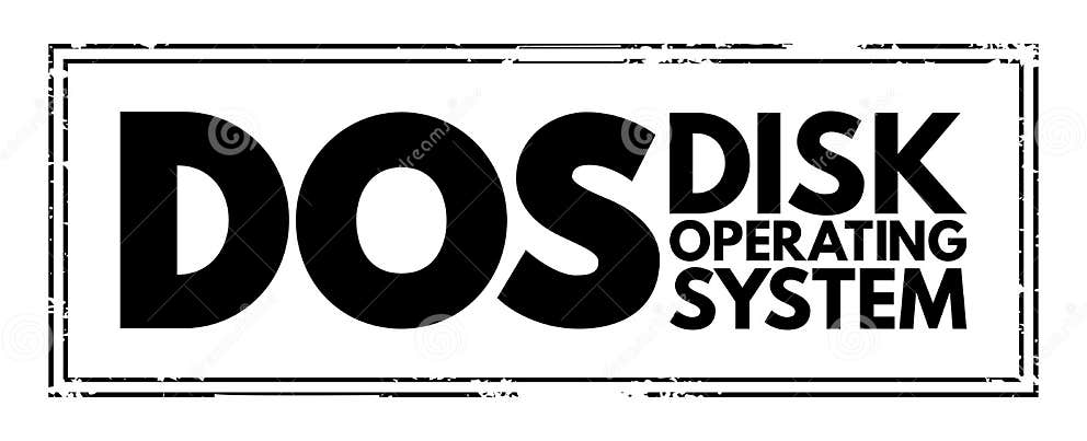 DOS - Disk Operating System is a Computer Operating System that Resides ...