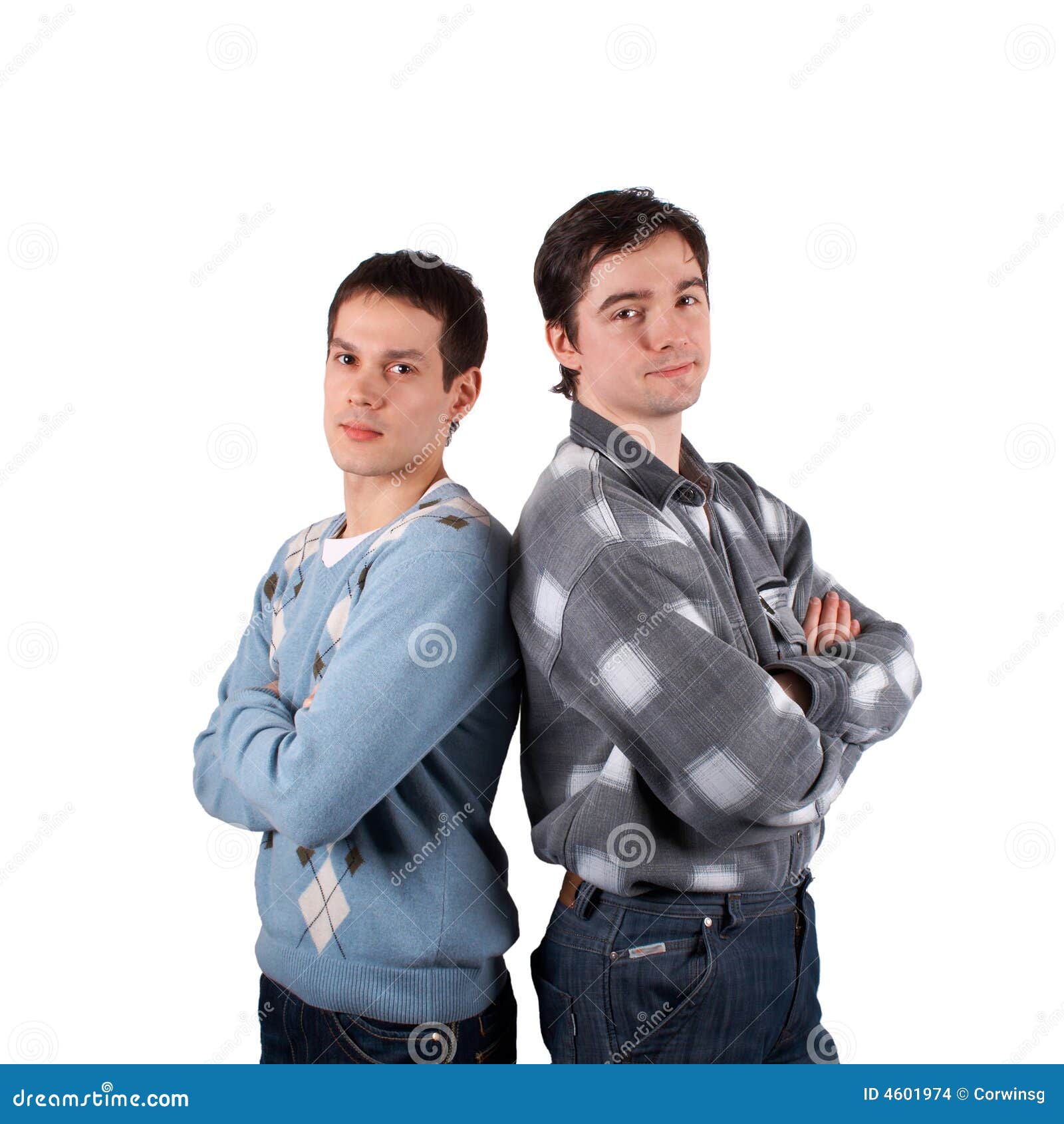 Dos hombres jovenes foto de archivo. Imagen de lazo, retroceder - 4601974