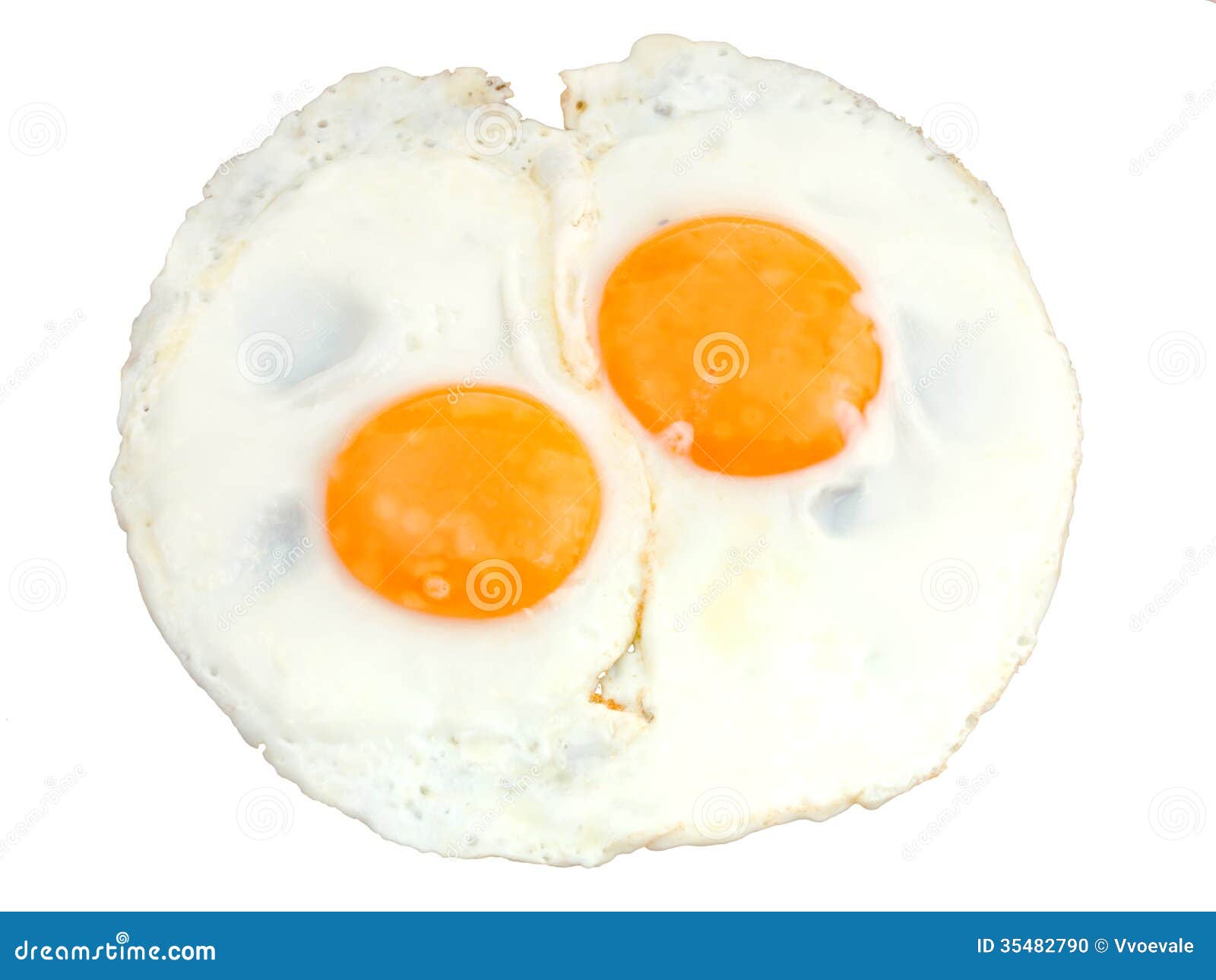 Dos huevos fritos foto de archivo. Imagen de caliente - 35482790