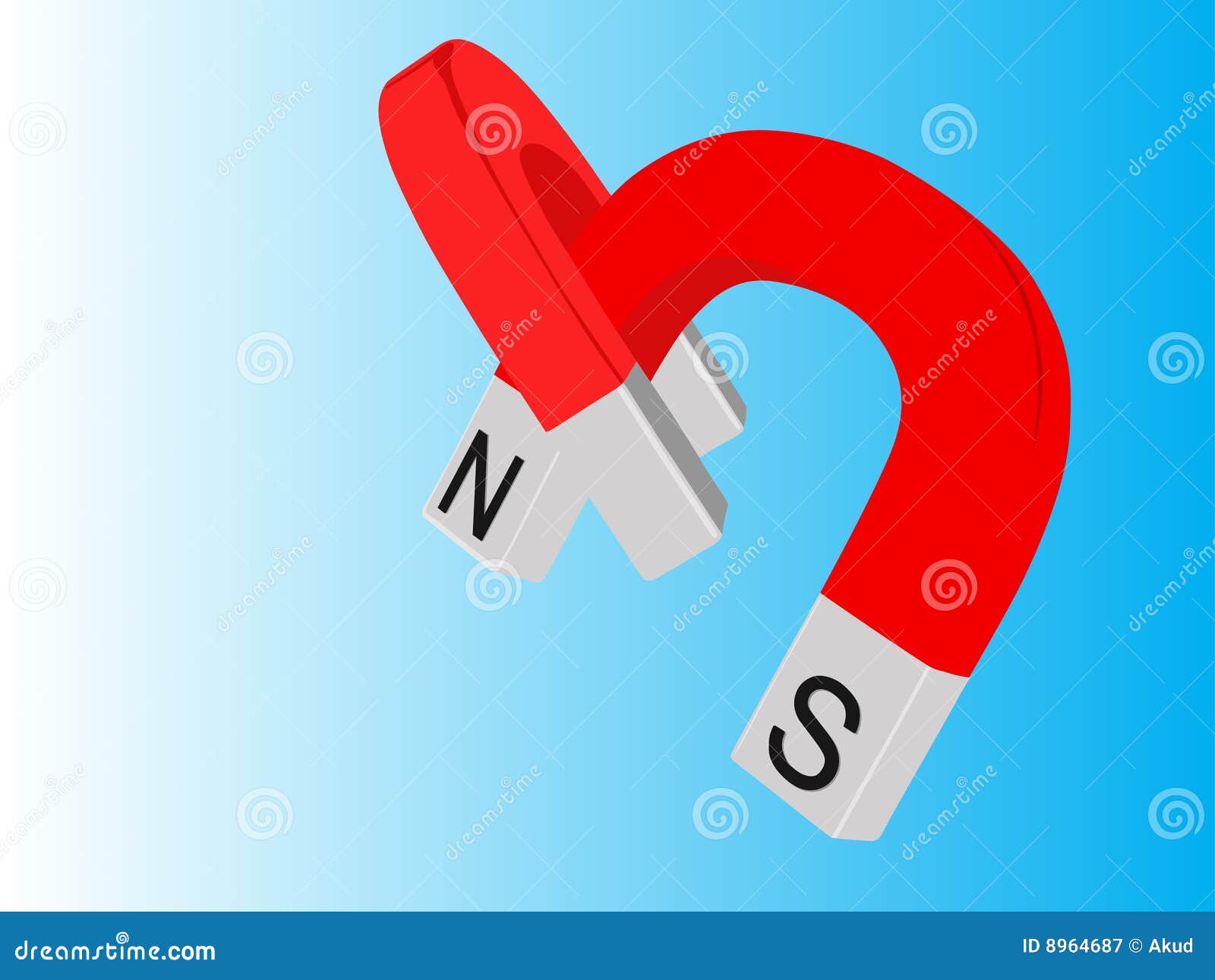 Dos imanes ilustración del vector. Ilustración de polar - 8964687