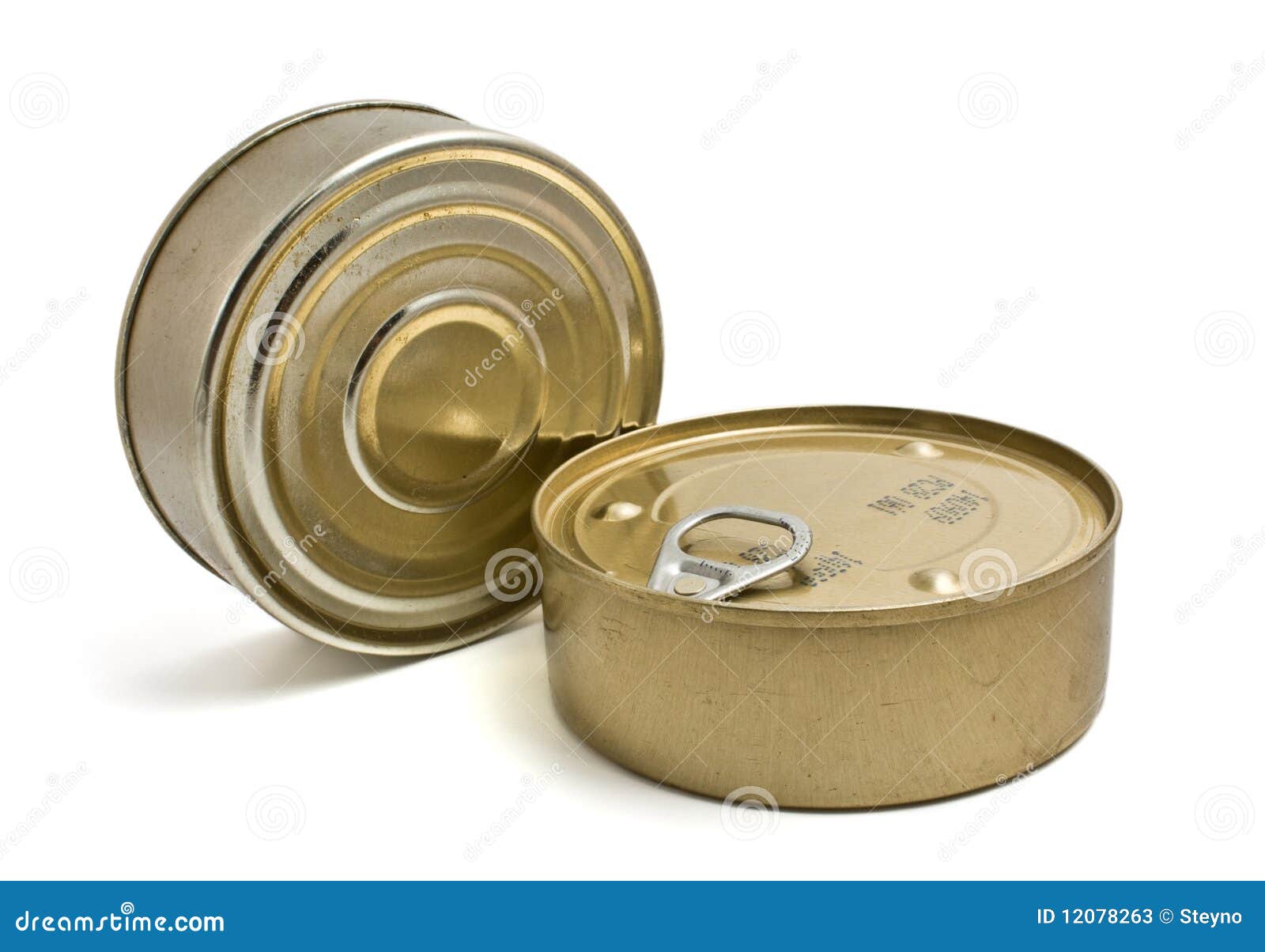 Dos latas imagen de archivo. Imagen de primer, conservar - 12078263