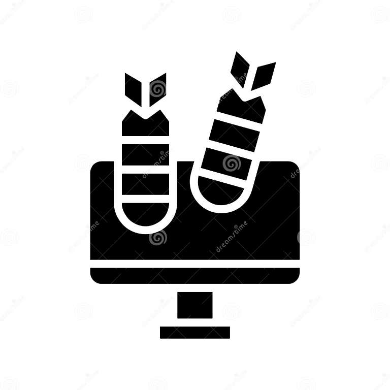 DOS Line Icon Isolated on White Background Stock Vector - Illustration ...