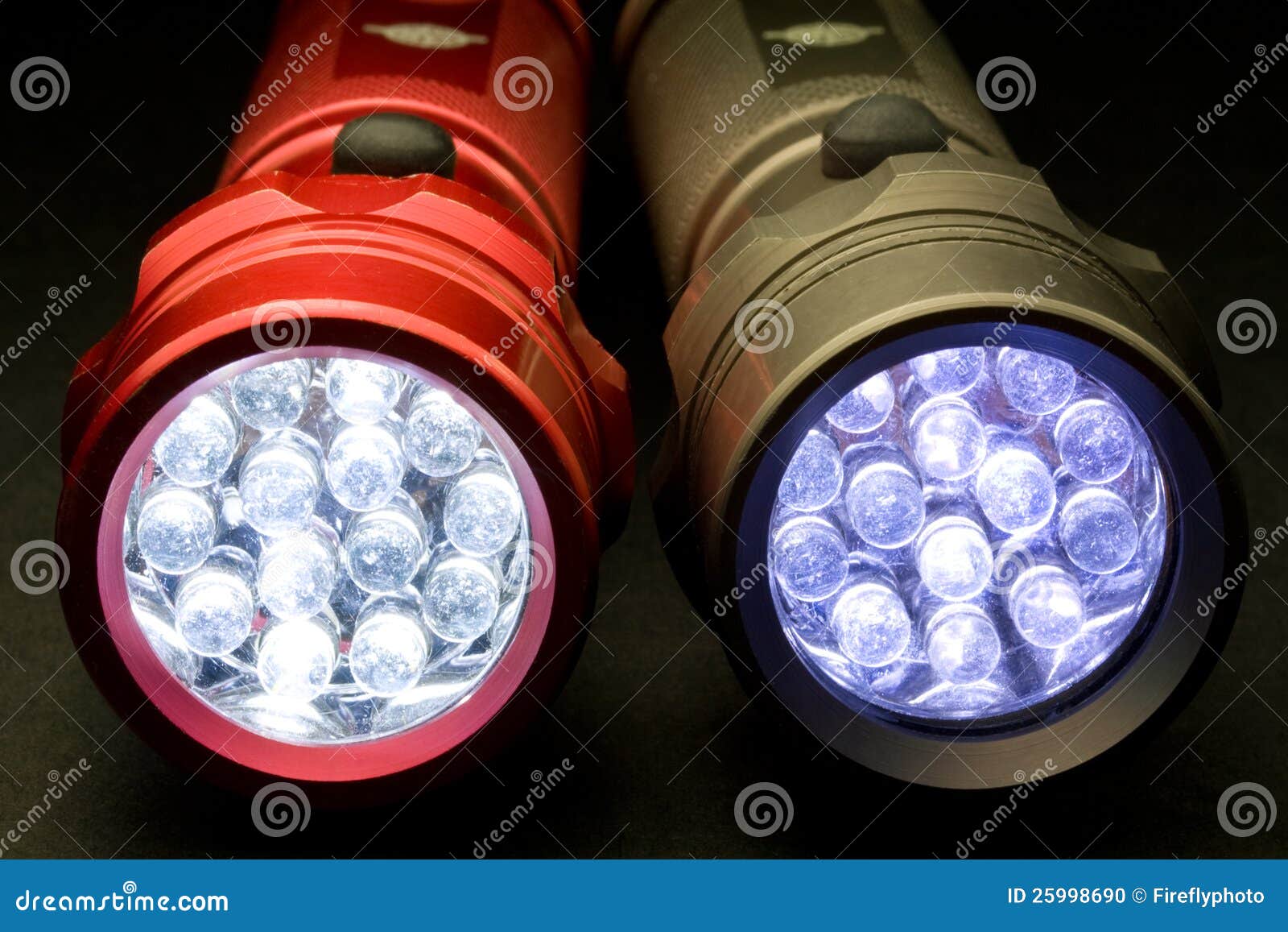 Dos Linternas Modernas Del LED Foto de archivo - Imagen de interruptor ...