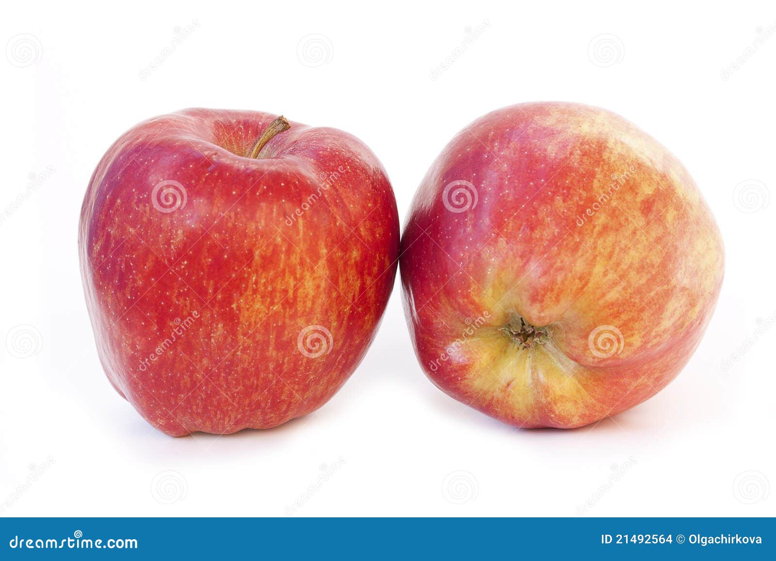 Dos manzanas foto de archivo. Imagen de cena, fruta, truncamiento ...