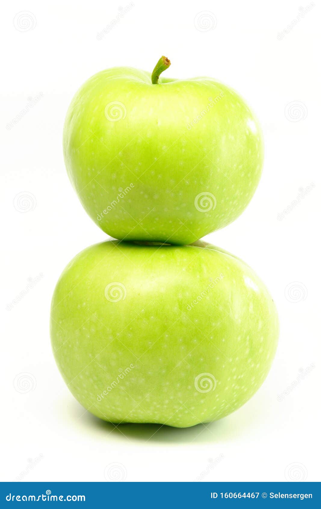 Dos manzanas verdes imagen de archivo. Imagen de gente - 160664467