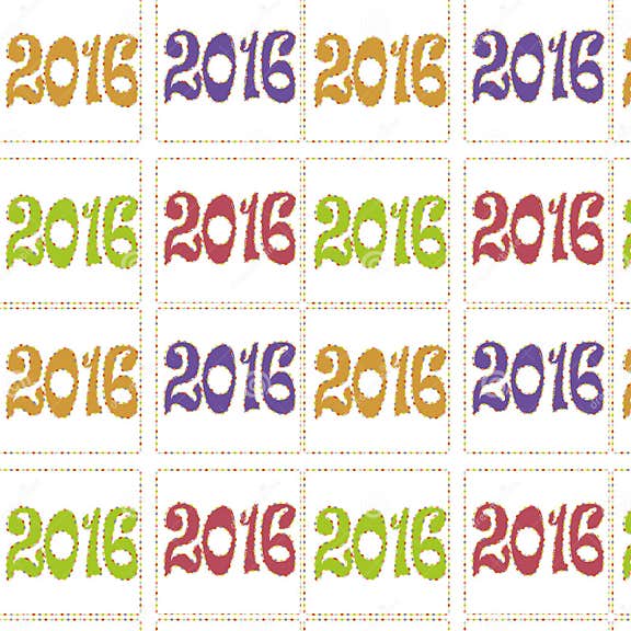 Dos mil dieciséis ilustración del vector. Ilustración de azul - 61039109