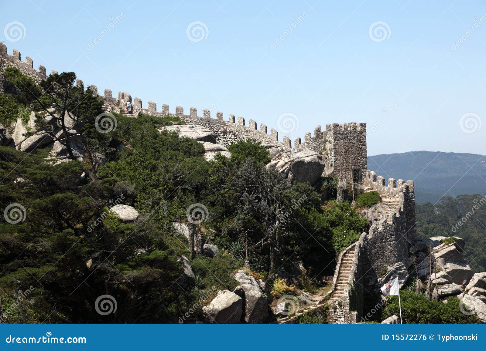 DOS Mouros, Sintra De Castelo Foto de archivo - Imagen de colina ...