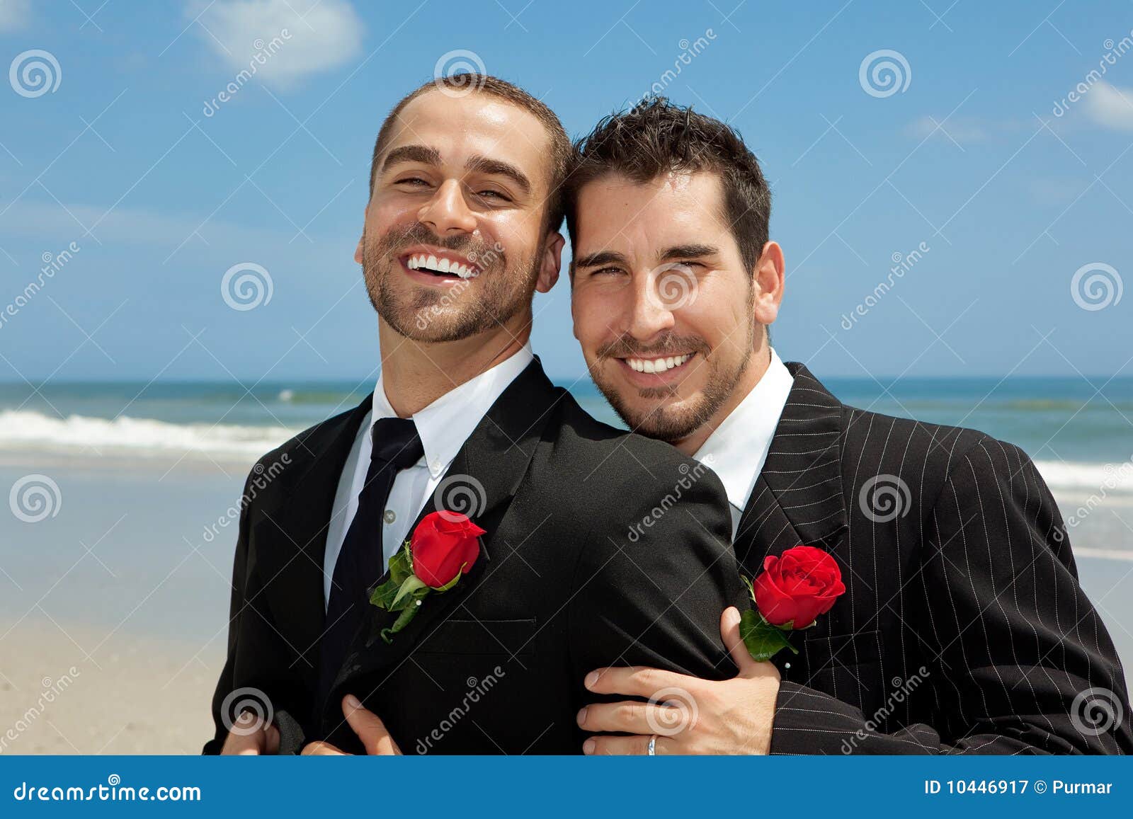 Dos novios alegres imagen de archivo. Imagen de vacaciones - 10446917