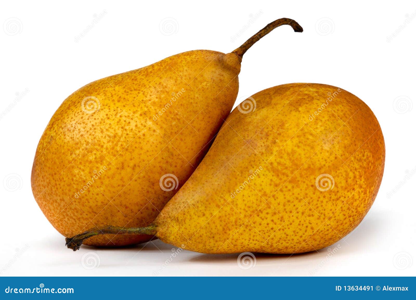 Dos peras imagen de archivo. Imagen de alimento, plantas - 13634491