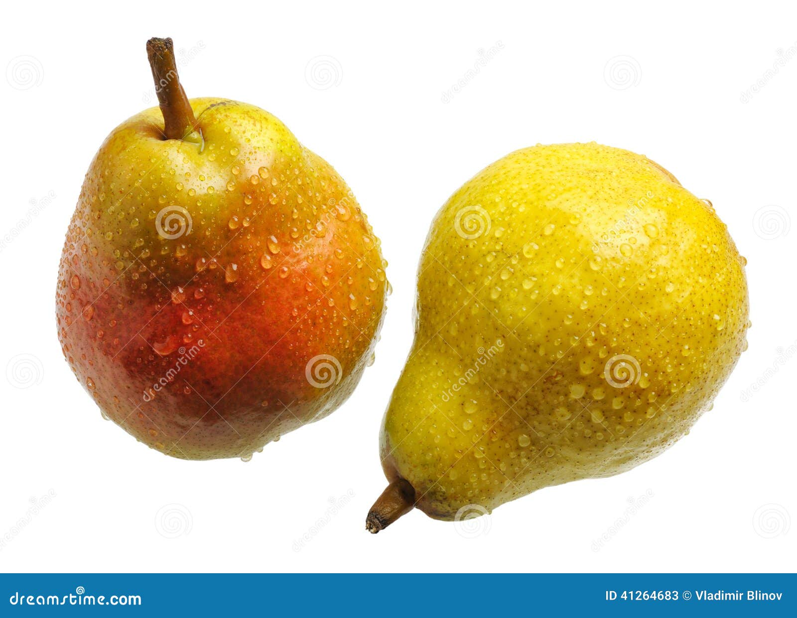 Dos peras imagen de archivo. Imagen de fruta, amarillo - 41264683