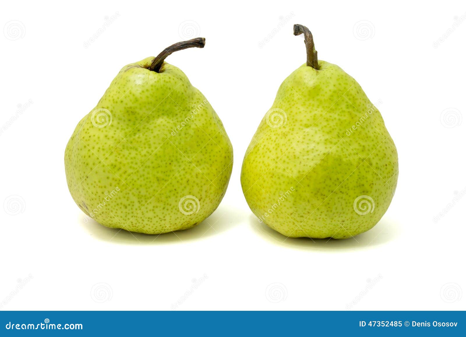 Dos peras verdes imagen de archivo. Imagen de verde, vegetariano - 47352485