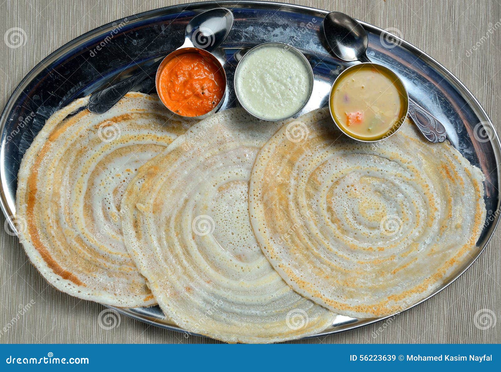 Dosai or Dosa stock image. Image of sambar, spicy, dosa - 56223639