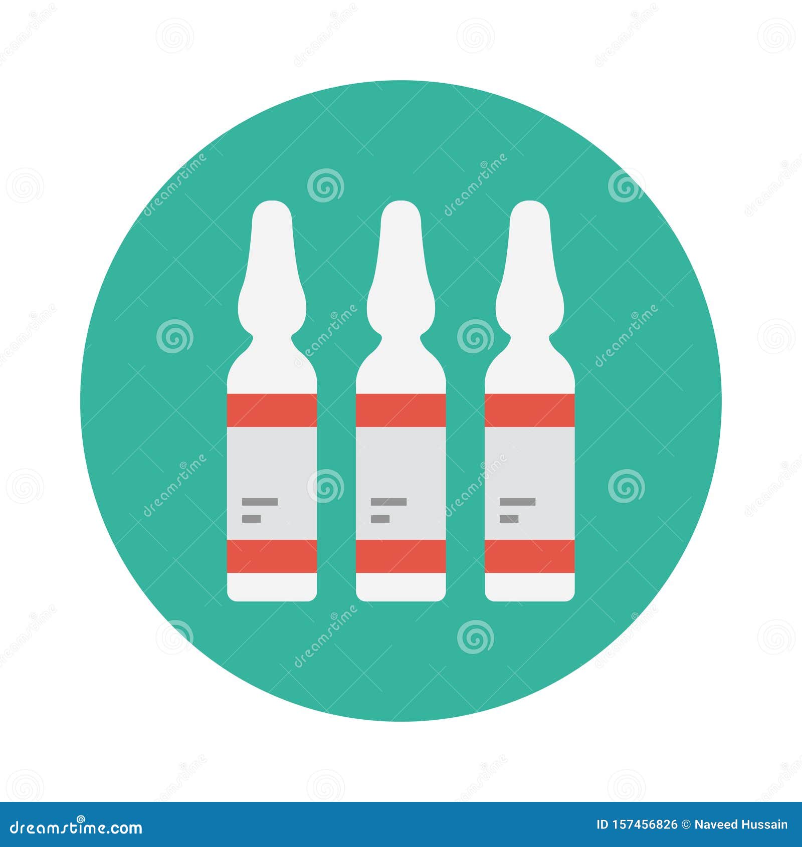 Dose flat vector icon stock vector. Illustration of medicine - 157456826