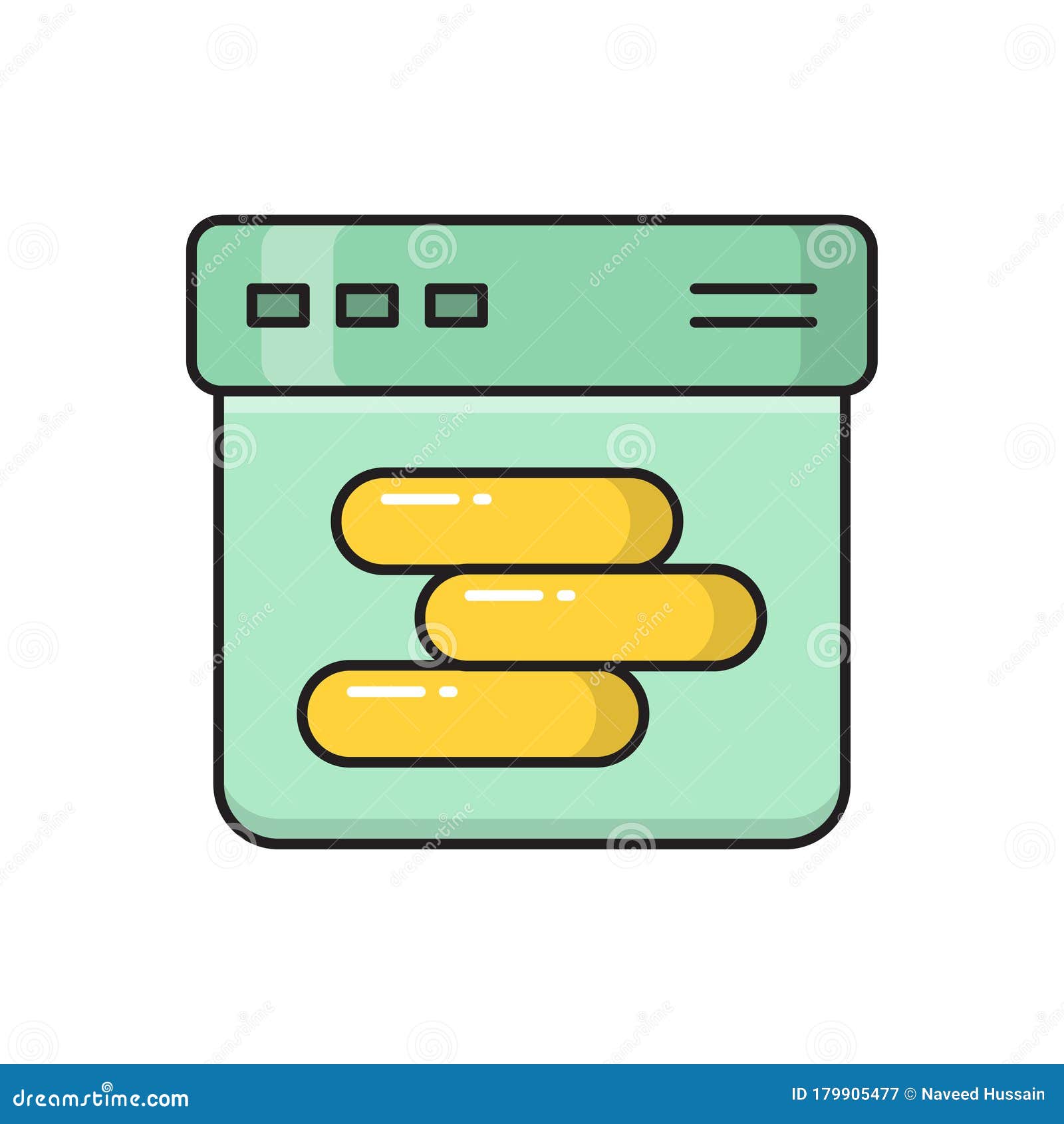Dose Vector Flat Color Icon Stock Vector - Illustration of pharmacy ...
