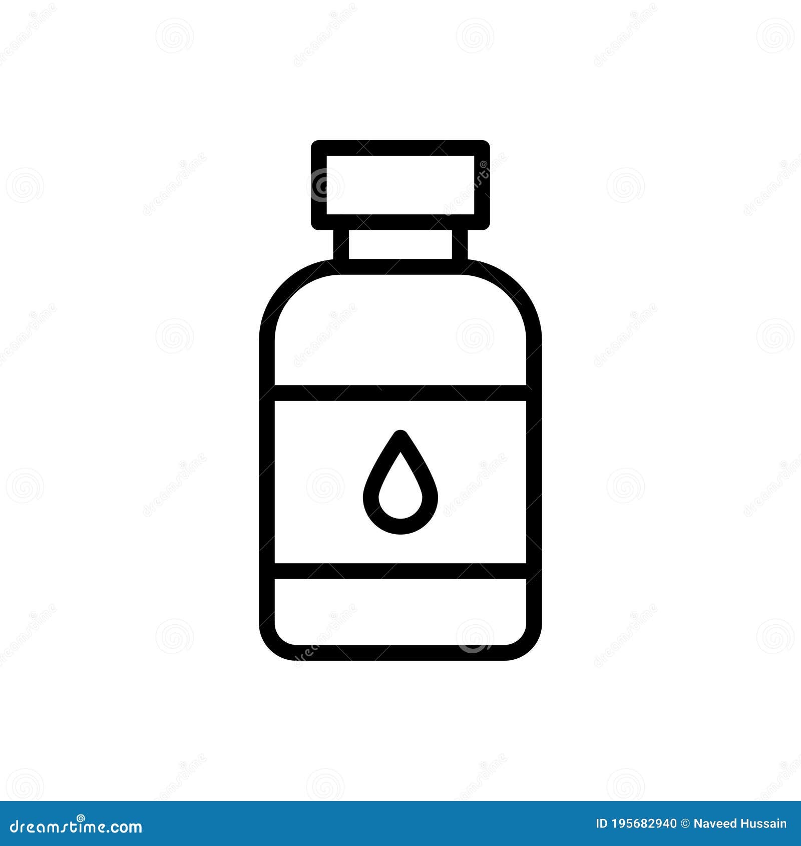 Dose vector thin line icon stock vector. Illustration of icon - 195682940