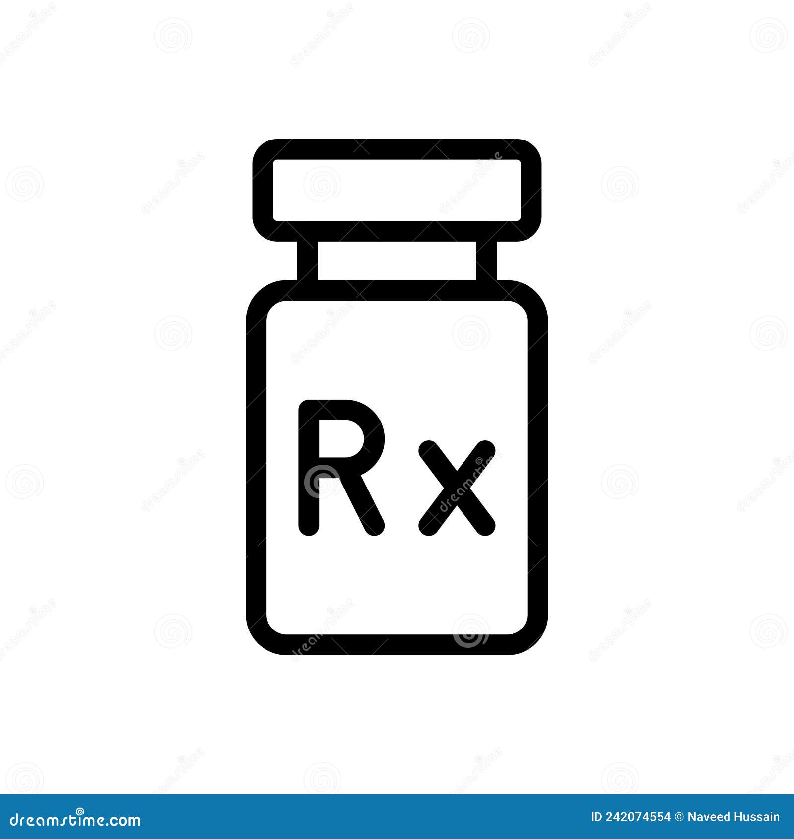 Dose vector thin line icon stock vector. Illustration of pharmacy ...
