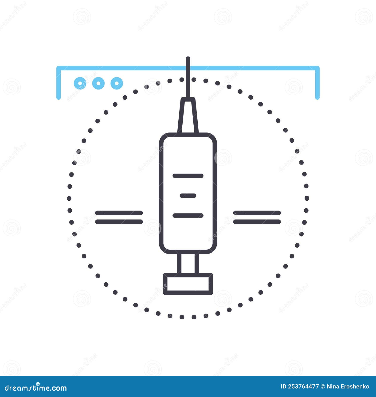 Daily Dose of Internet Line Icon, Outline Symbol, Vector Illustration ...