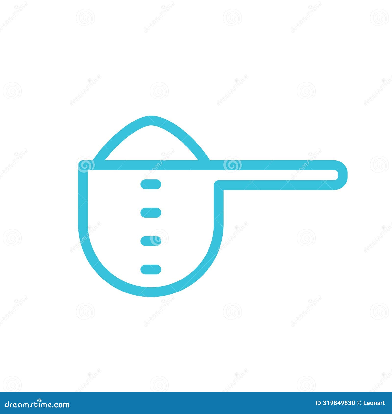 Dose Measuring Spoon Icon. Isolated on White Background Stock Vector ...