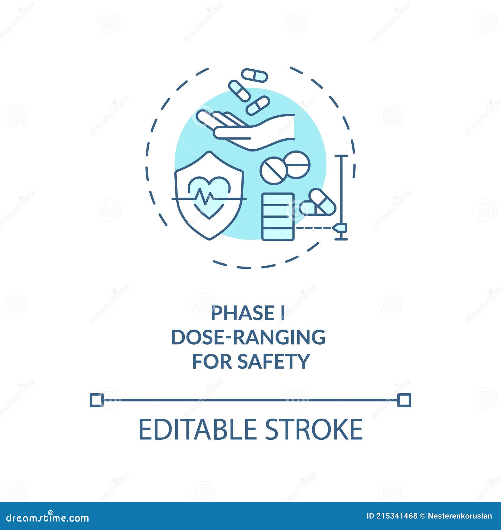 Dose-ranging for Safety Concept Icon Stock Vector - Illustration of ...