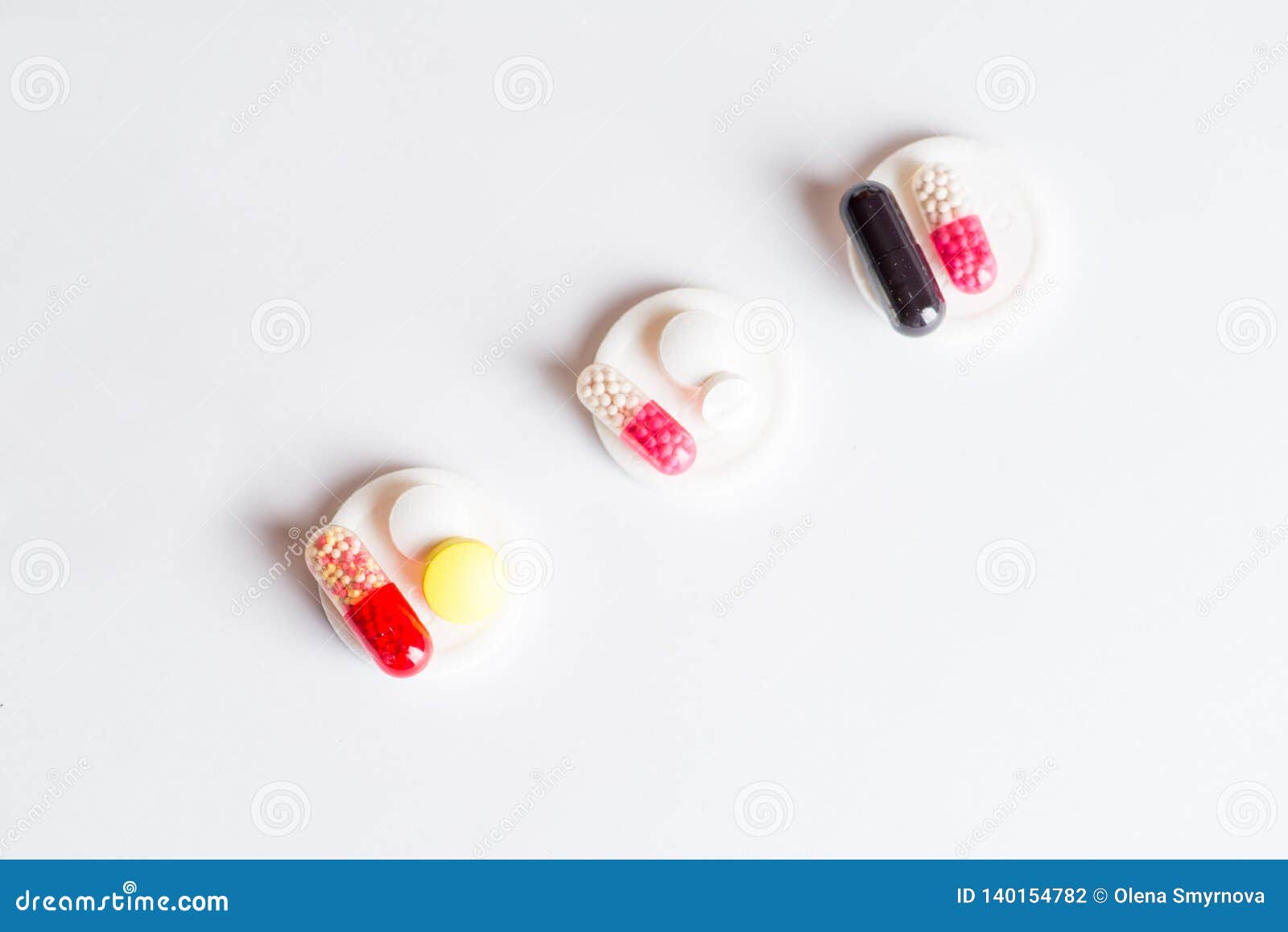 Lot of Multi-colored Tablets Stock Photo - Image of illness, homeopathy ...