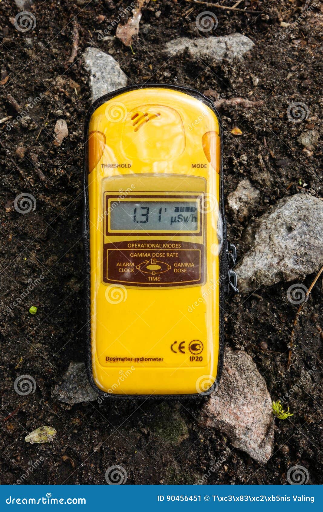 Dosimeter with Radiation Level Stock Image - Image of monitor, dose ...