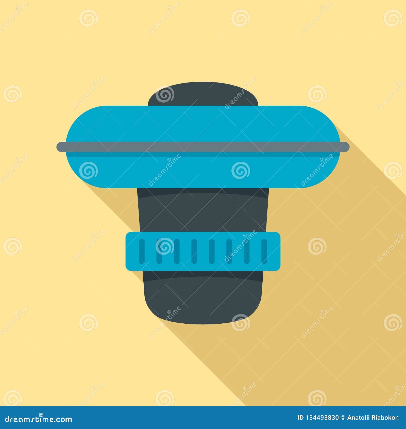 Dosing Pool Device Icon, Flat Style Stock Vector - Illustration of ...