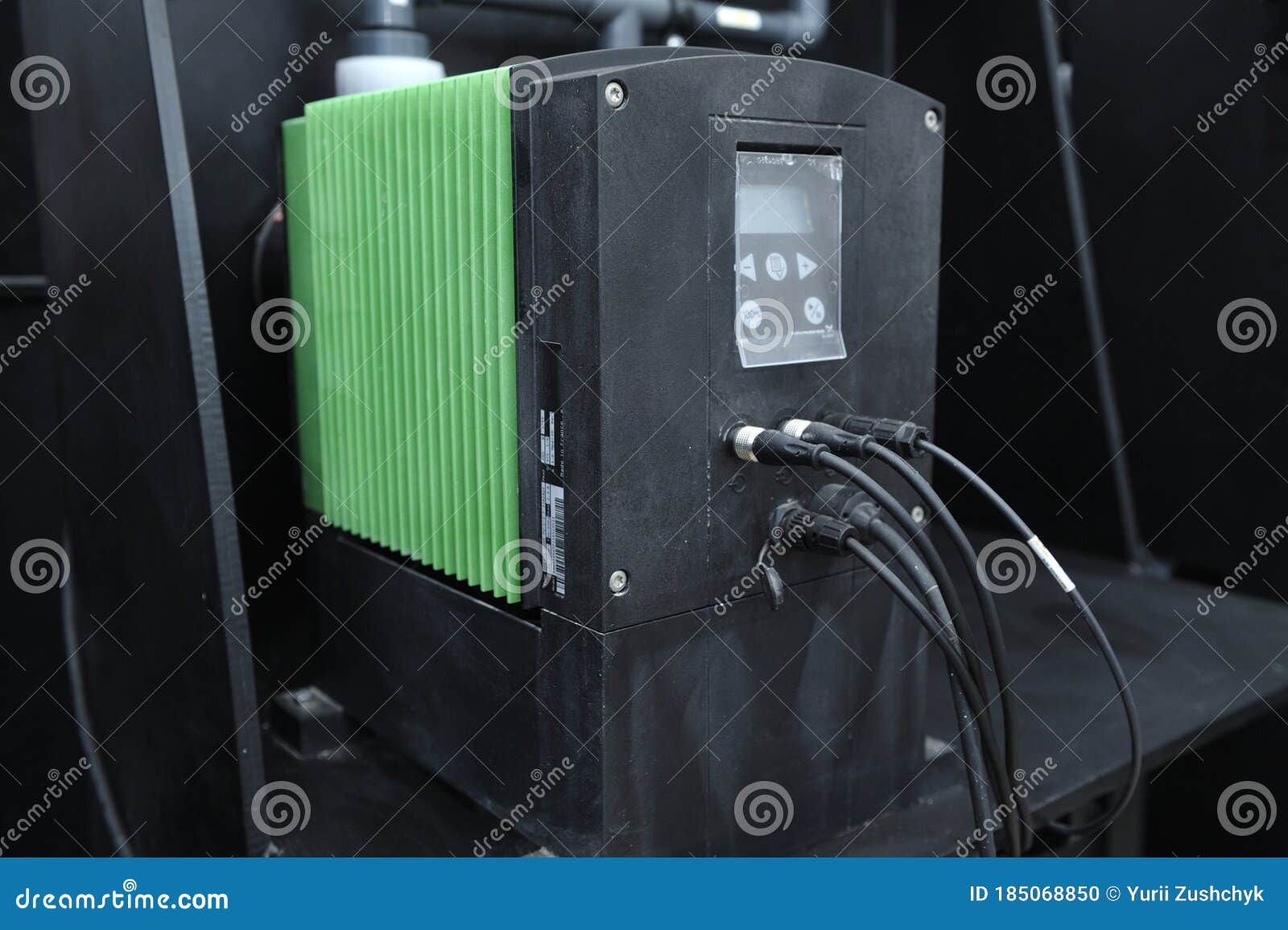 Dosing Pump Set in a Dosing Systems Hall of the Water Pumping Station ...