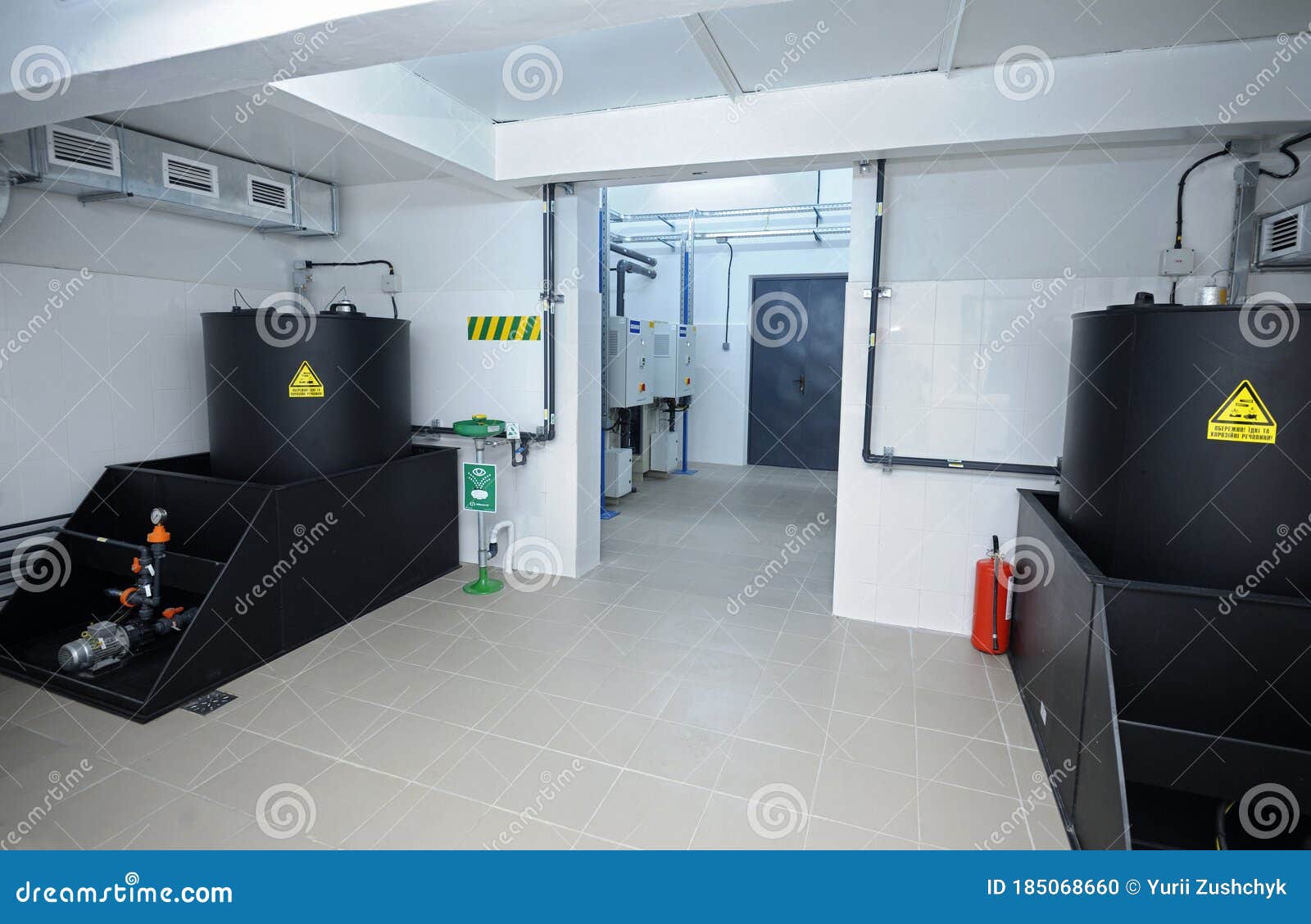 At the Dosing Systems Hall of Water Pumping Station, Sodium ...