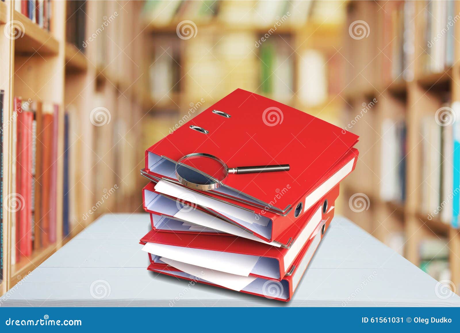 Dossier stock afbeelding. Image of bureau, organisatie - 61561031