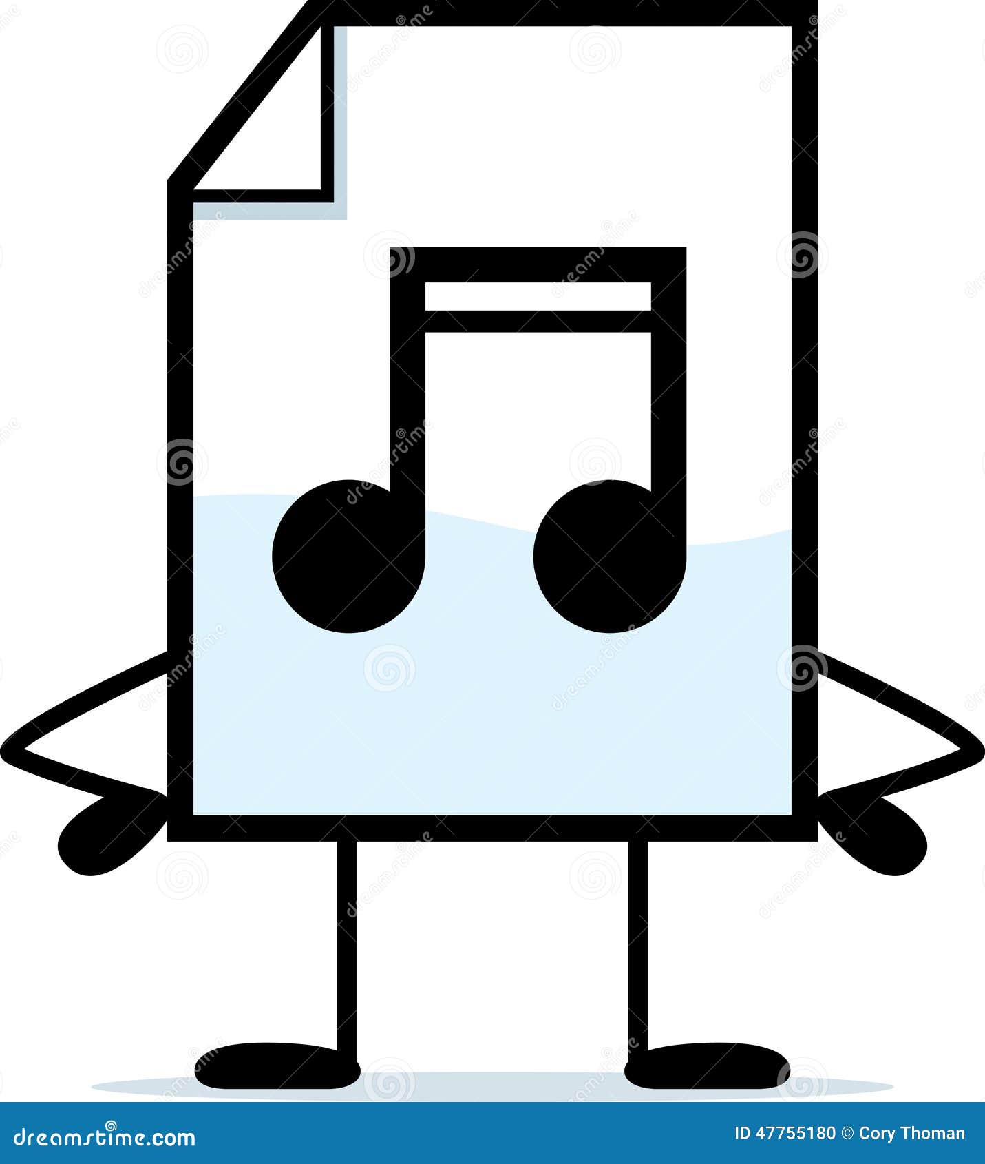 Dossier audio debout illustration de vecteur. Illustration of sonore ...