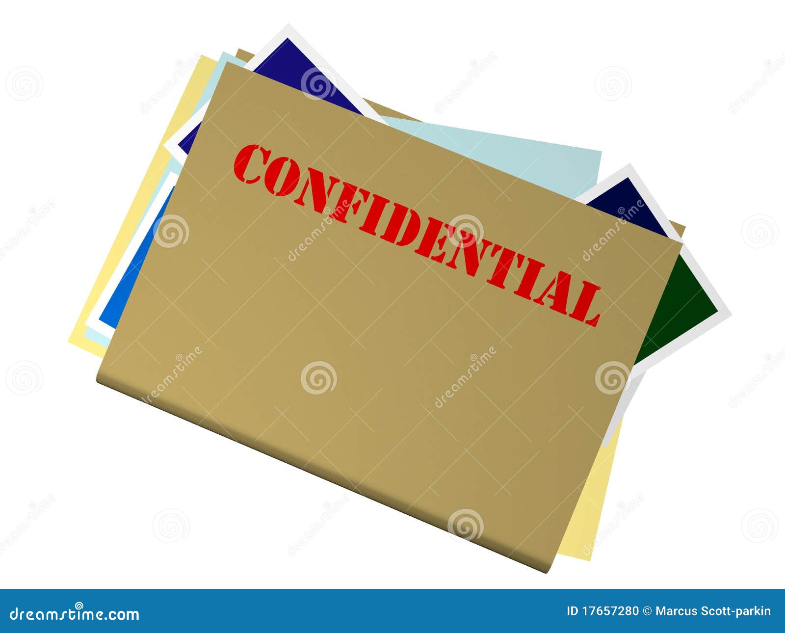 Dossier confidentiel illustration stock. Illustration du isolement ...
