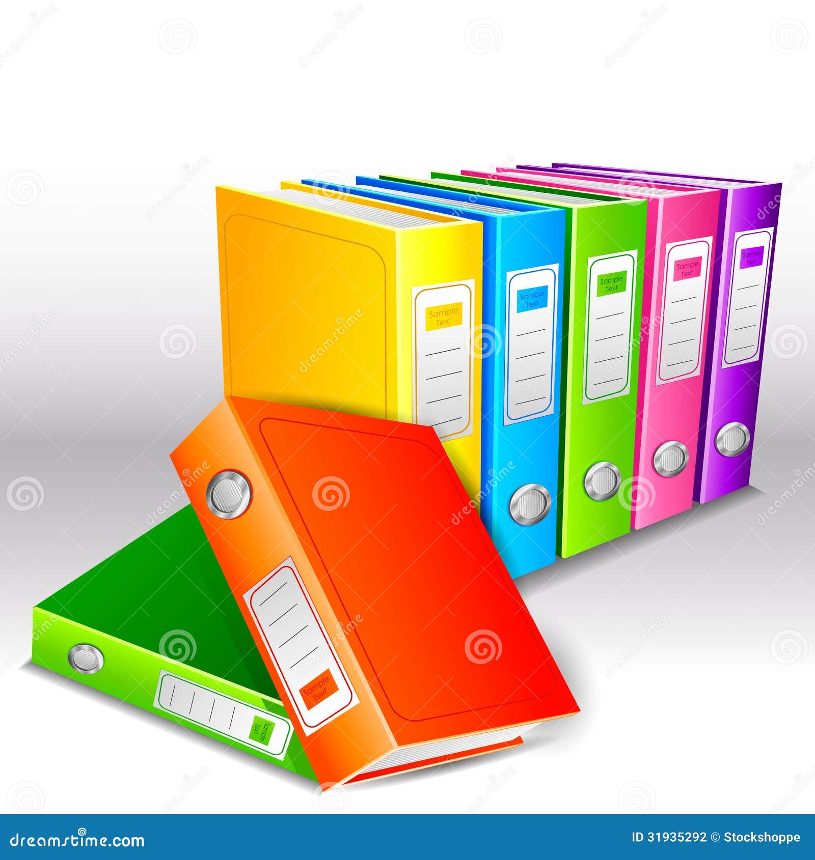 Dossier de dossier illustration de vecteur. Illustration of fond - 31935292