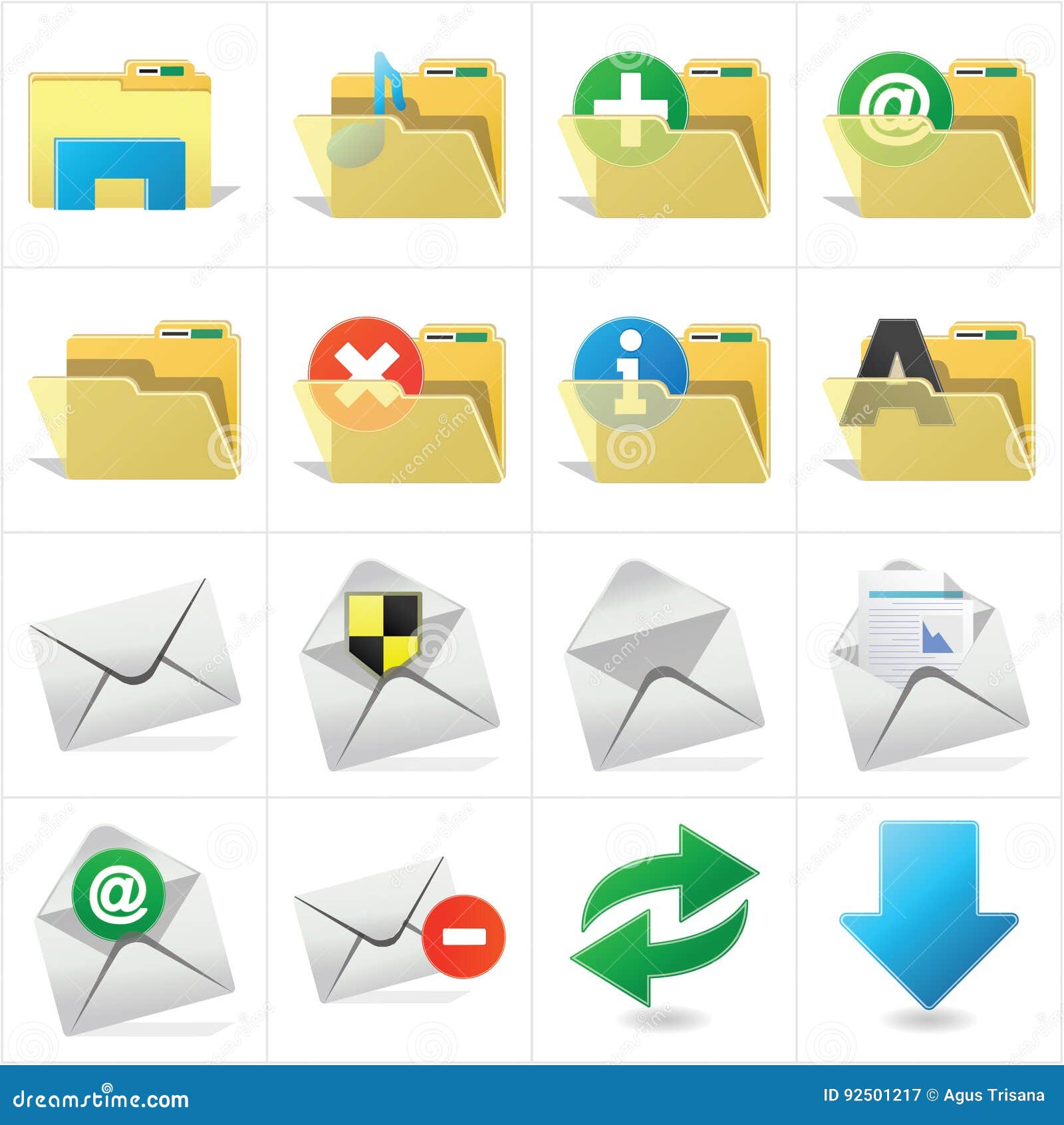 Dossier et email illustration de vecteur. Illustration du courriel ...