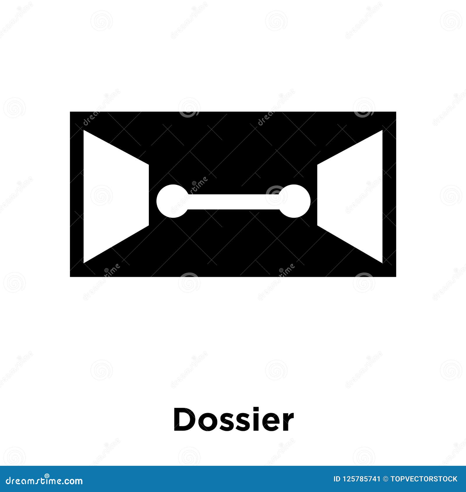 Dossier Icon Vector Isolated On White Background, Logo Concept O ...