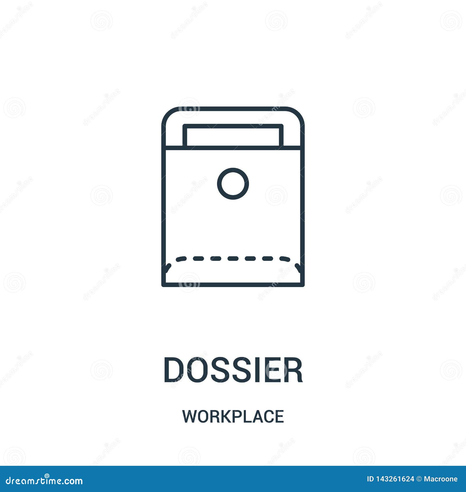 Dossier Icon In Different Style Vector Illustration. Two Colored And ...