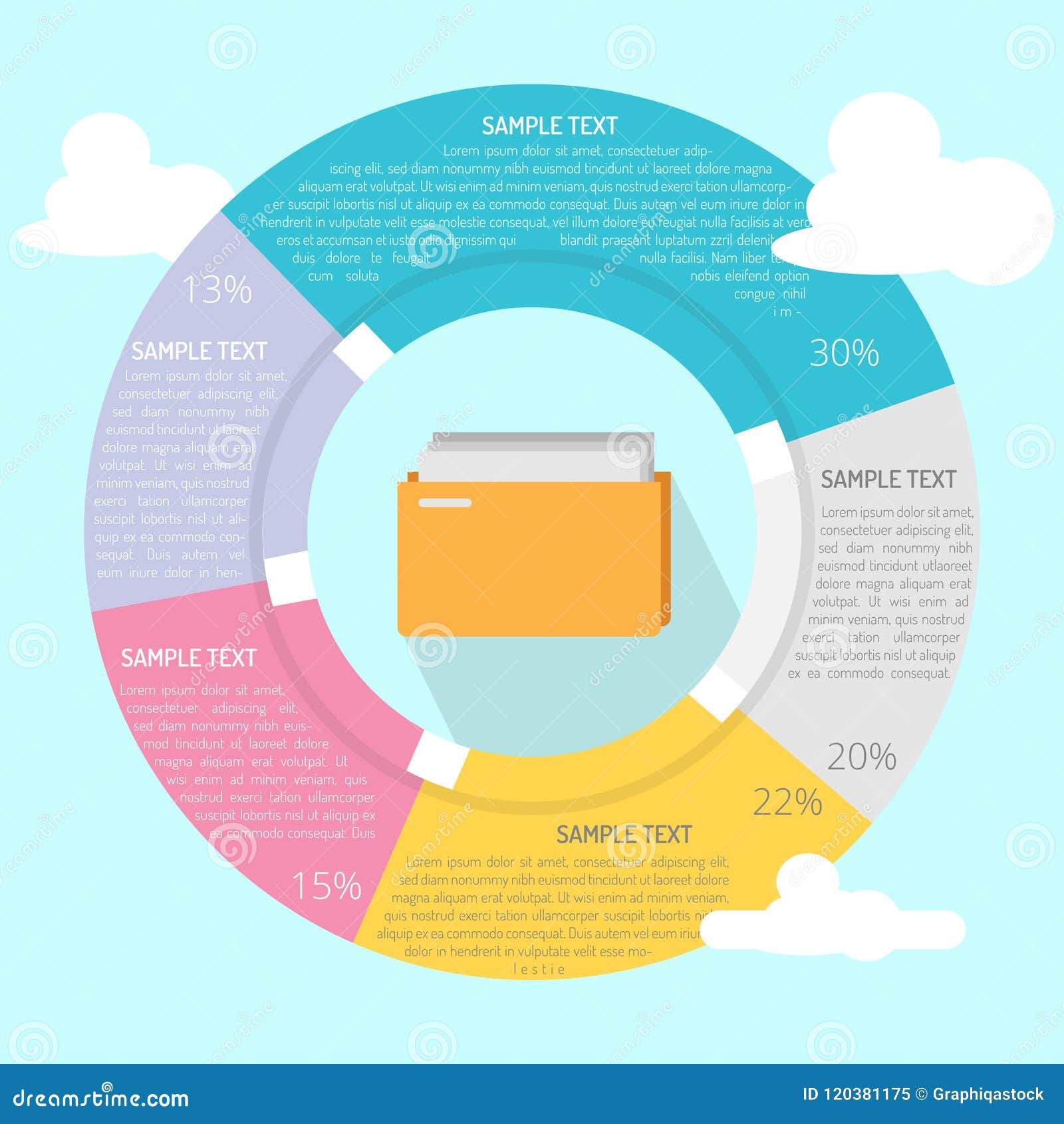 Dossier Infographic D'archives Illustration de Vecteur - Illustration ...