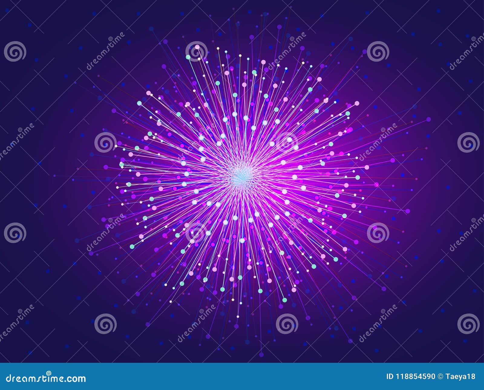 Dot abstract stock vector. Illustration of spark, celebration - 118854590