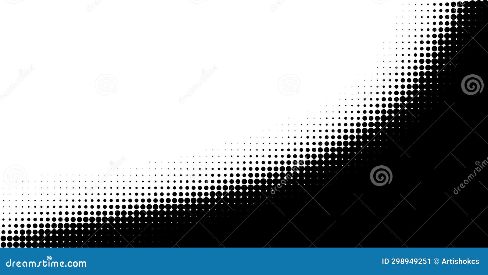 Dot Background. Half Tone Texture. Gradient Dots Pattern. Halftone Curve Corner Stock Vector ...
