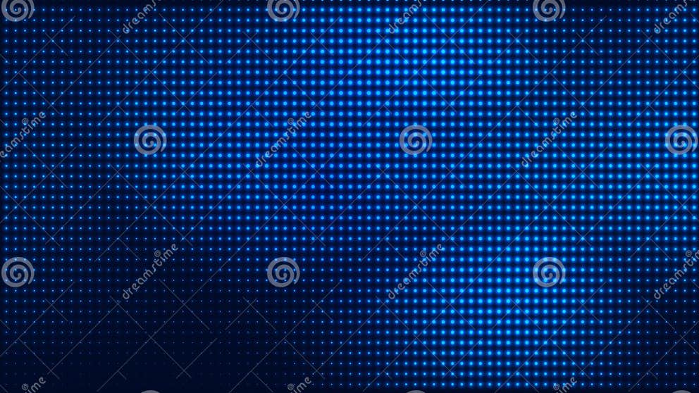 Dot Blue Pattern Screen Led Light Gradient Texture Background. Stock ...