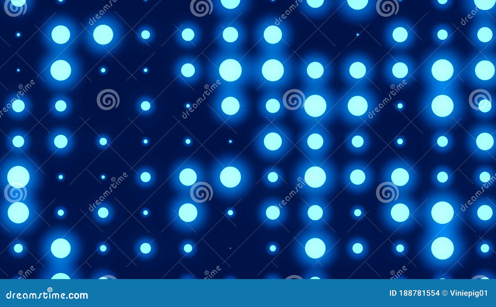 Dot Blue Pattern Screen Led Light Gradient Texture Background. Stock ...