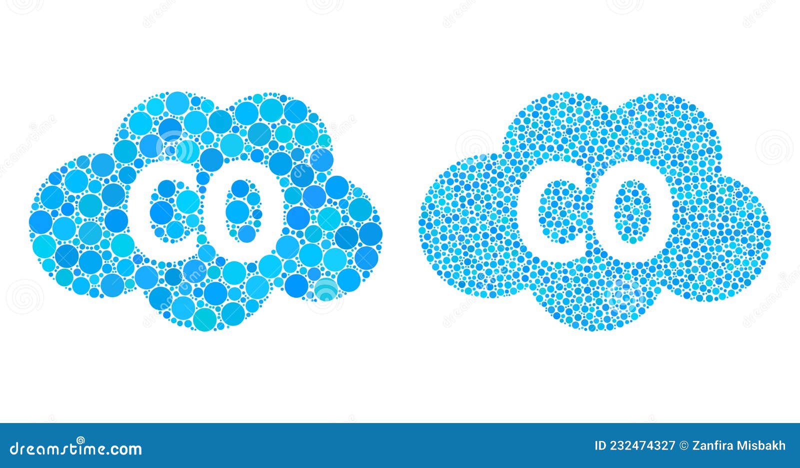 Round Dot Carbon Monoxide Icon Mosaic Stock Vector - Illustration of ...