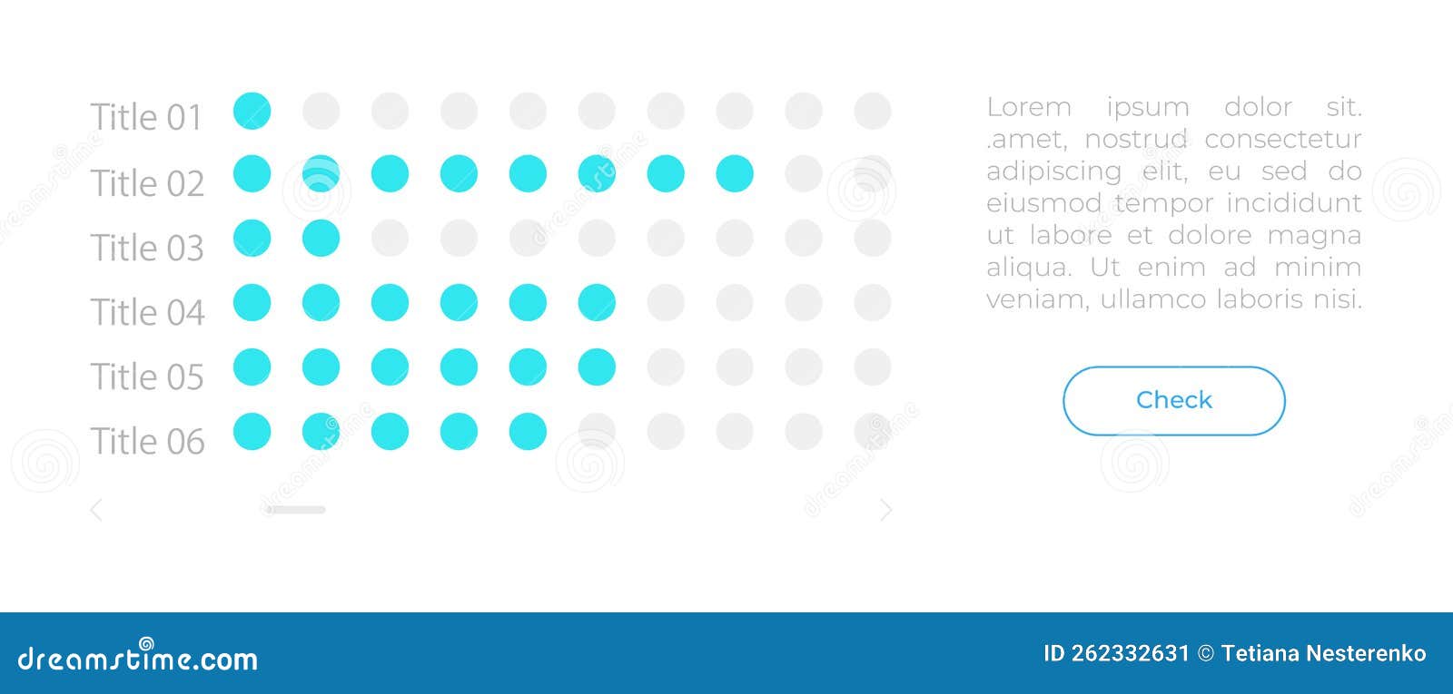 Dot Chart UI Element Template Stock Vector - Illustration of management, analytics: 262332631