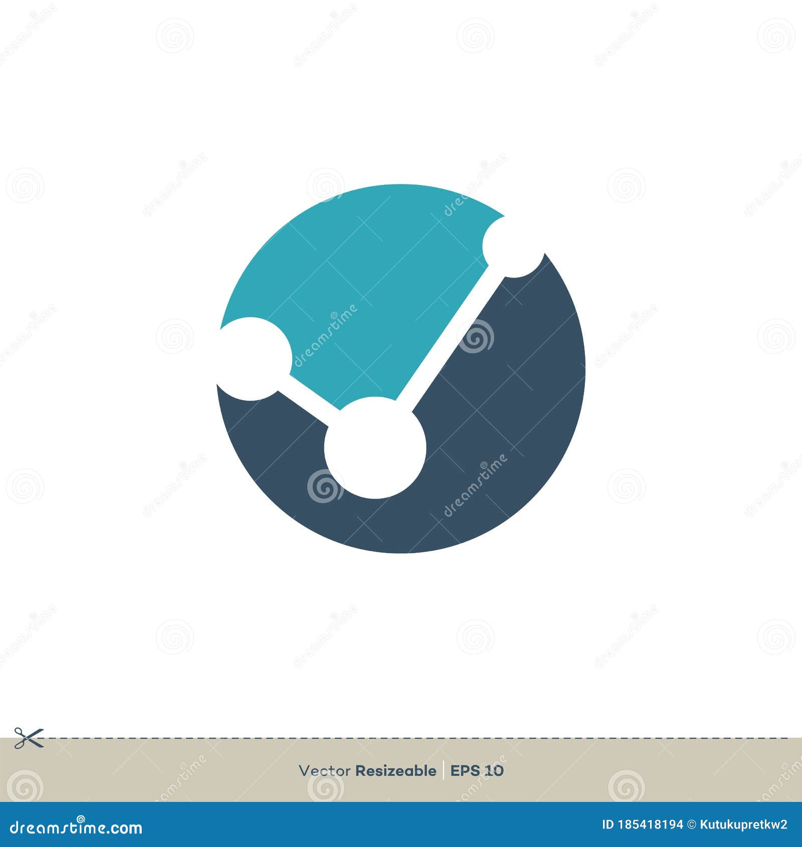 Dot Check Mark Vector Logo Template Illustration Design. Vector EPS 10 ...